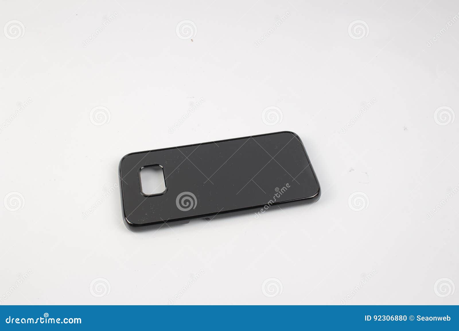 Blank Black Phone Case Mock Up Stock Photo - Image of silicone, screen ...