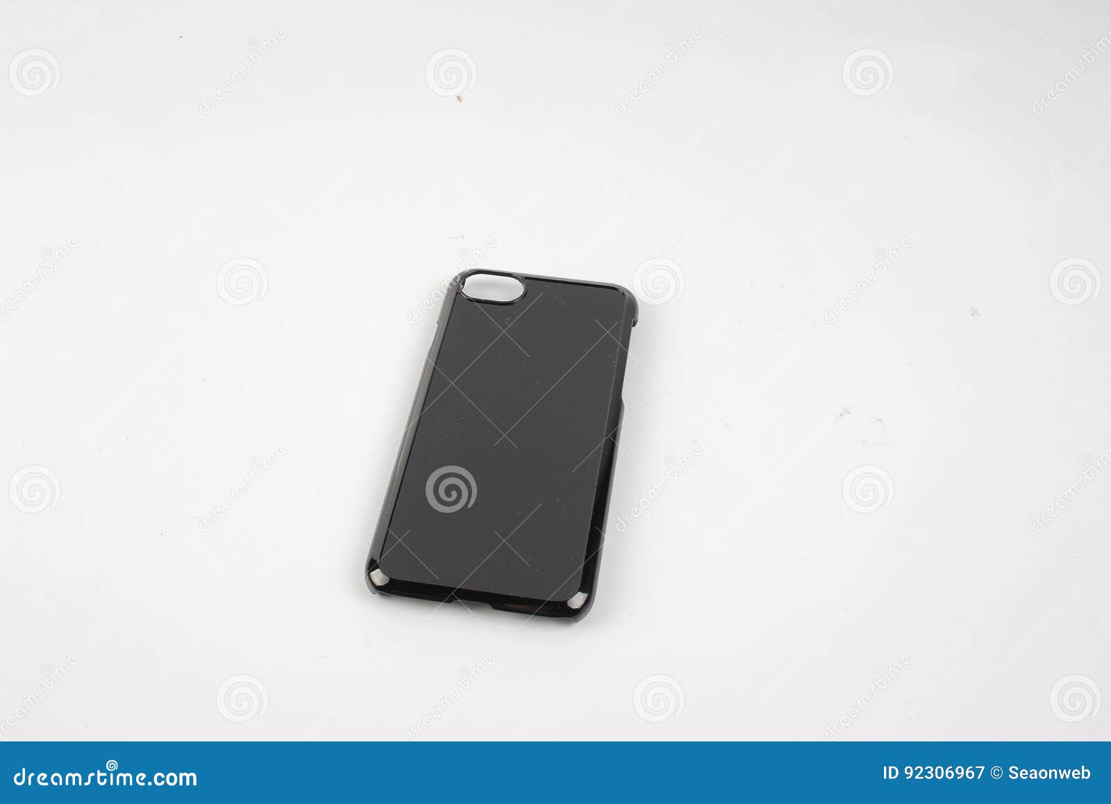 Blank Black Phone Case Mock Up Stock Image - Image of silicone, mockup ...