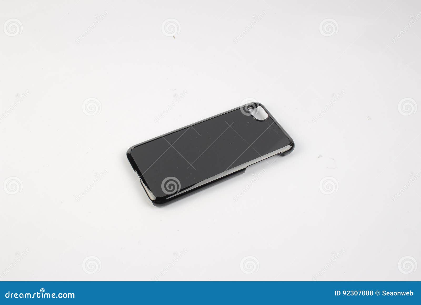 Blank Black Phone Case Mock Up Stock Photo - Image of screen, empty ...