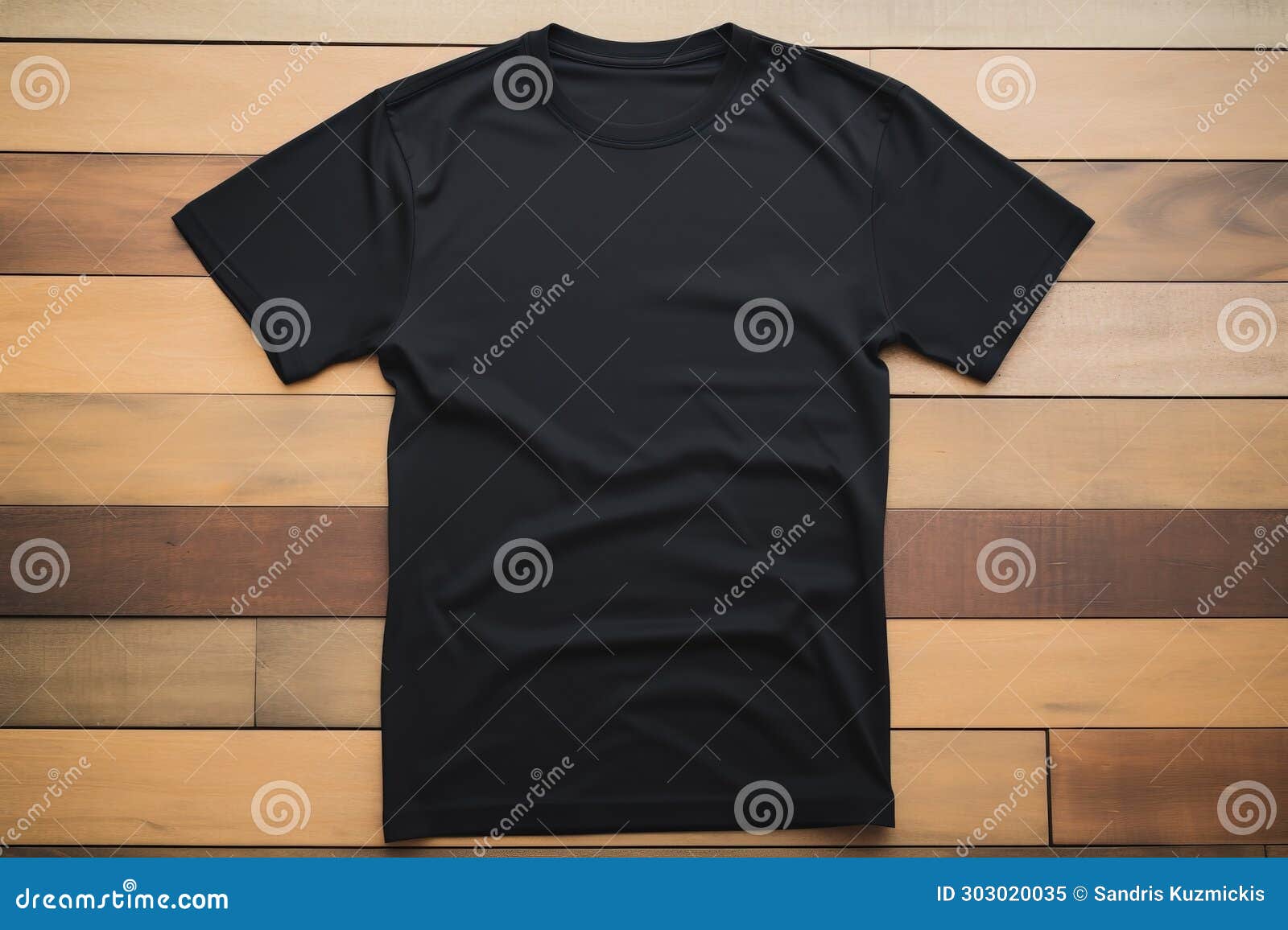 Blank Black T-shirt. Generative AI Stock Illustration - Illustration of ...