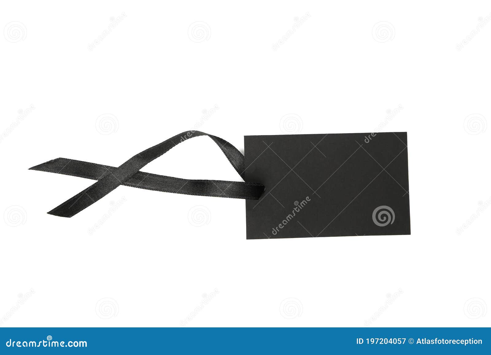 Blank Black Tag Isolated on White Background Stock Image - Image of ...