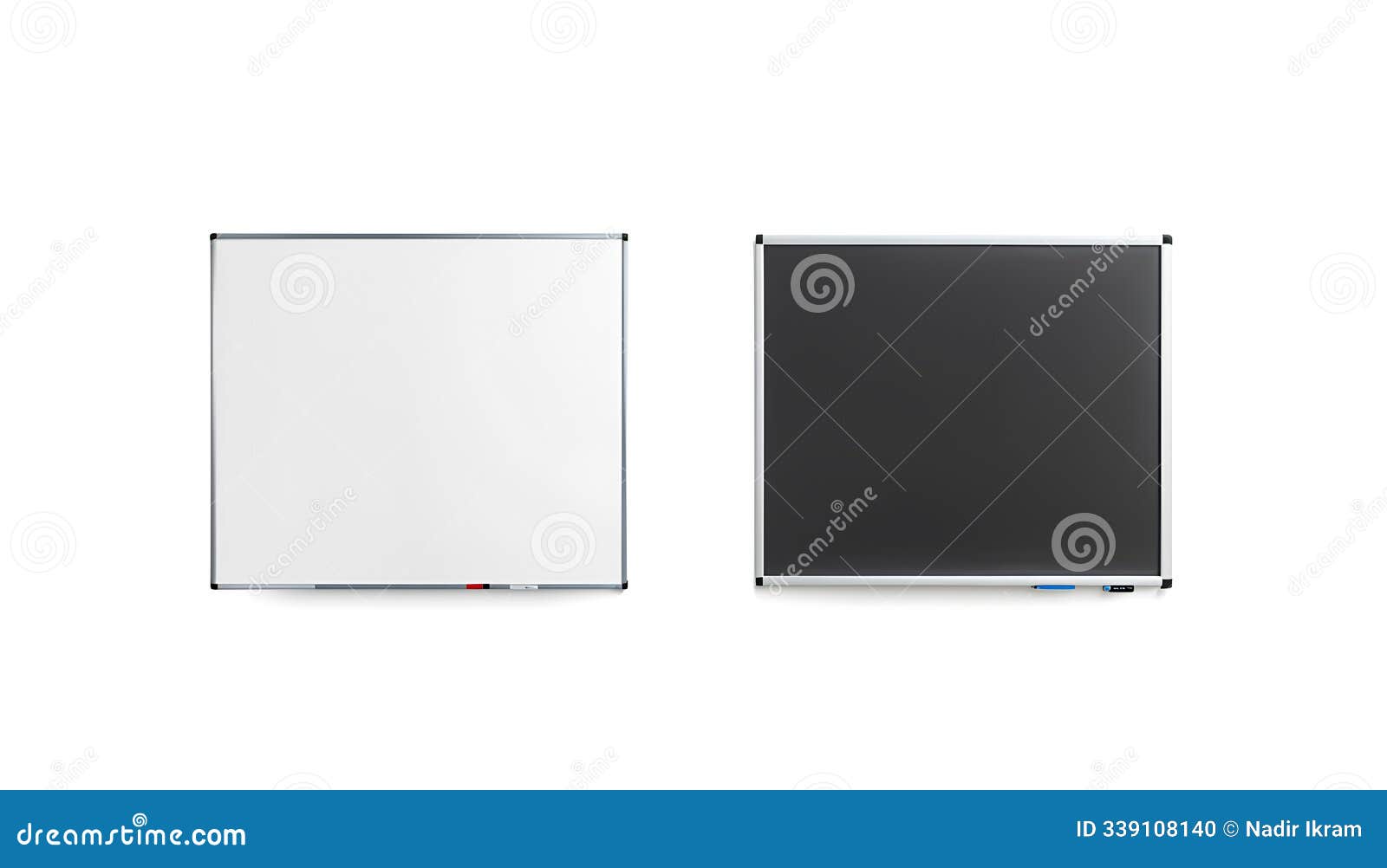 Blank Black and White Press Wall Mock Up, Front View. Stock ...