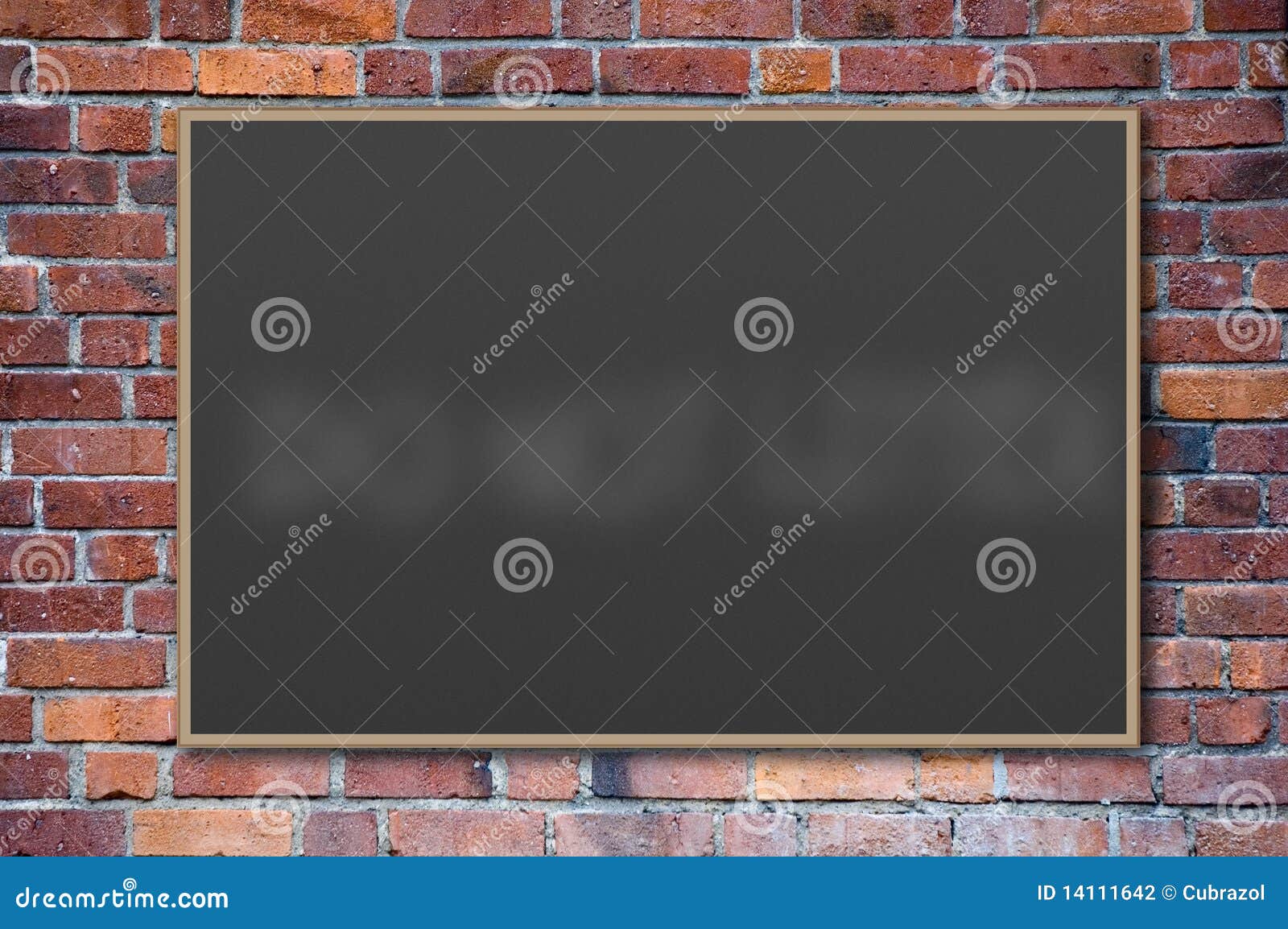 Blank Blackboard Spotlighted On Black Background Stock Photography ...