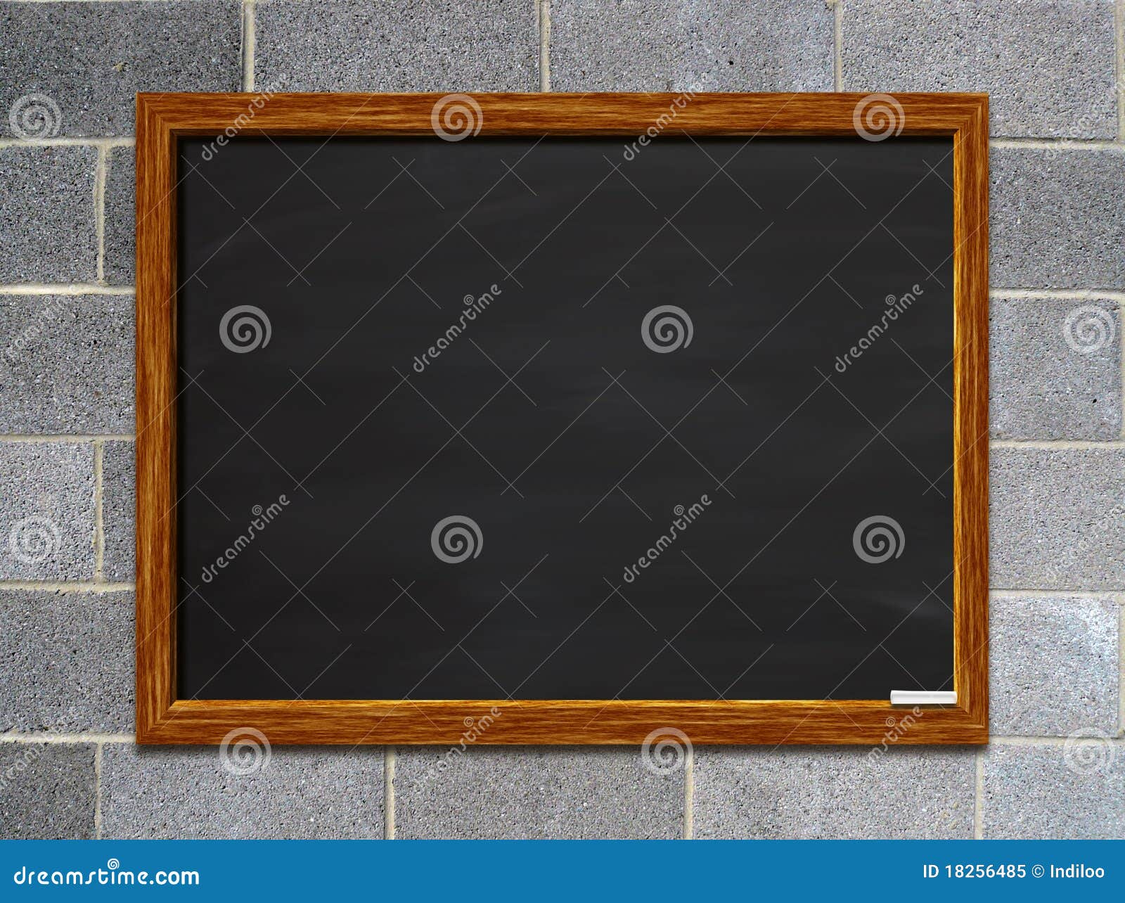 Blank blackboard stock image. Image of space, wall, rectangular - 18256485