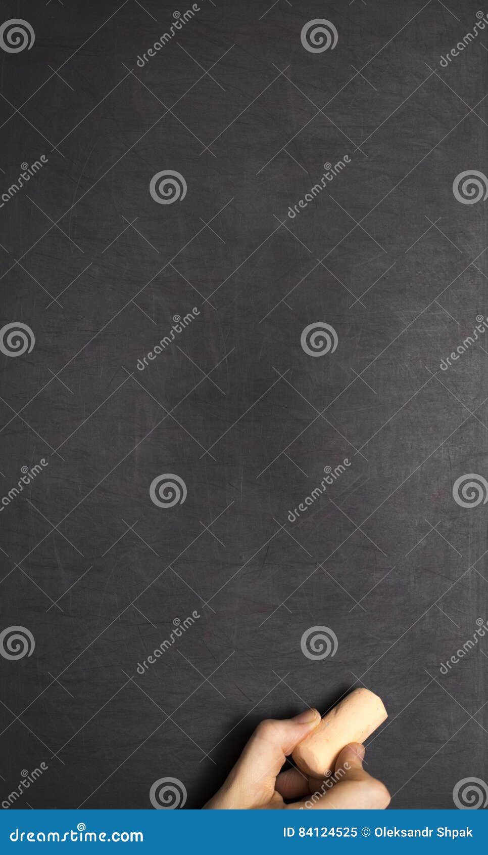 Blank Blackboard / Chalkboard, Hand Writing on Black Chalk Board Stock ...