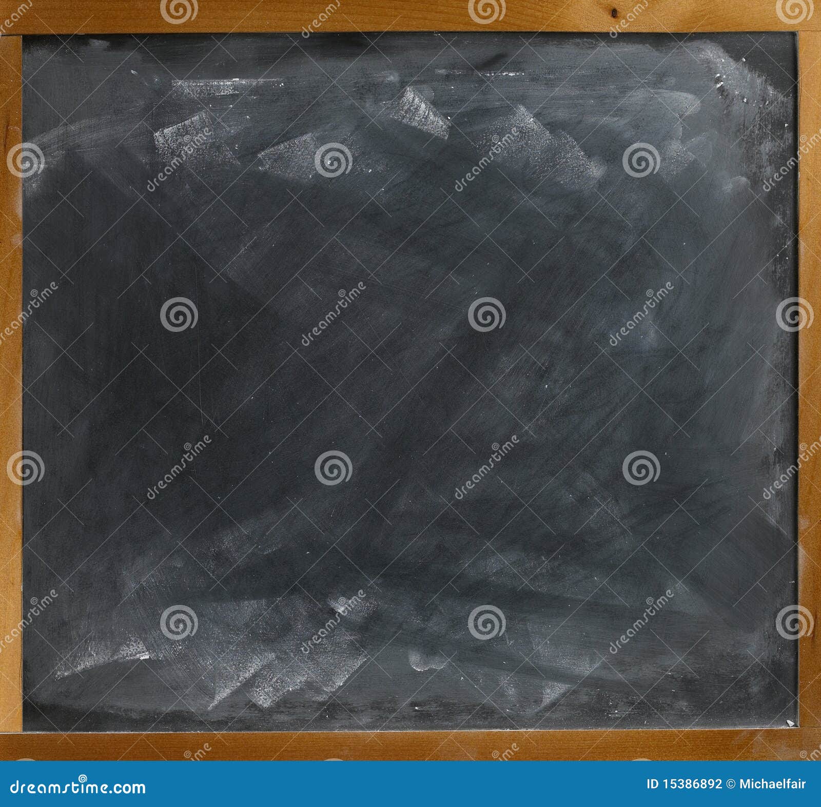 Blank Blackboard Straight on Stock Photo - Image of school, chalk: 15386892