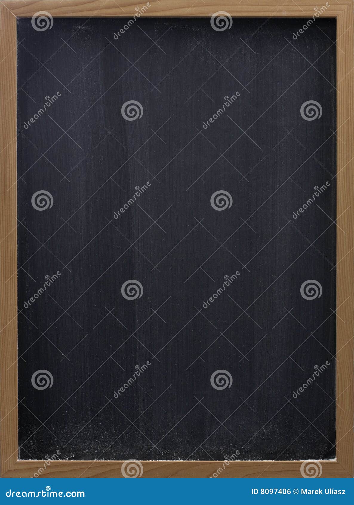 Blank Blackboard with Vertical Eraser Smudges Stock Photo - Image of ...
