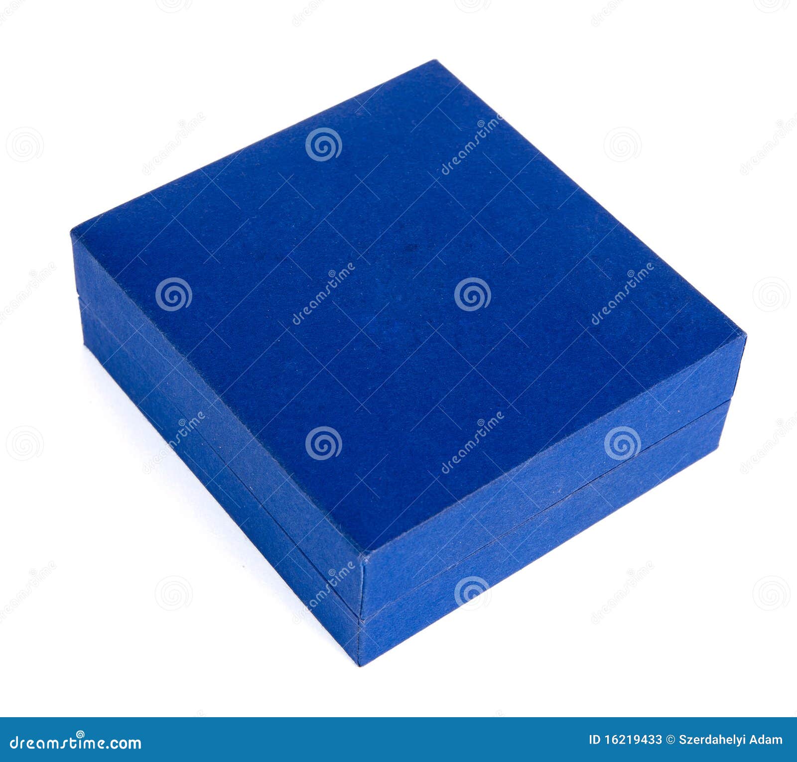 Blank blue box isolated stock image. Image of background - 16219433