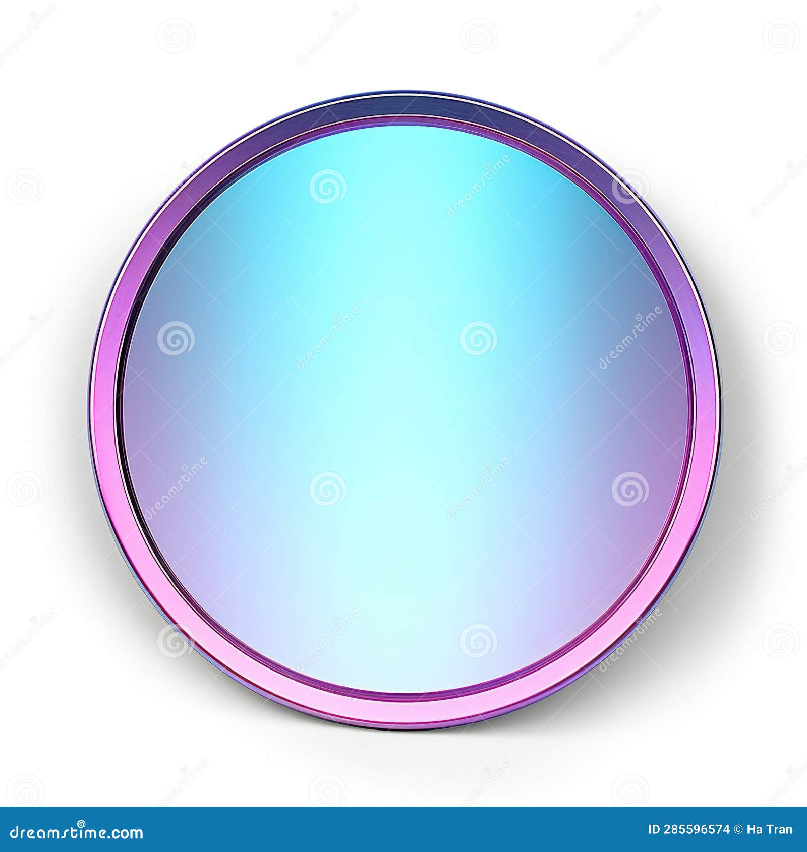 Blank Blue Button Isolated on White Background Stock Illustration ...