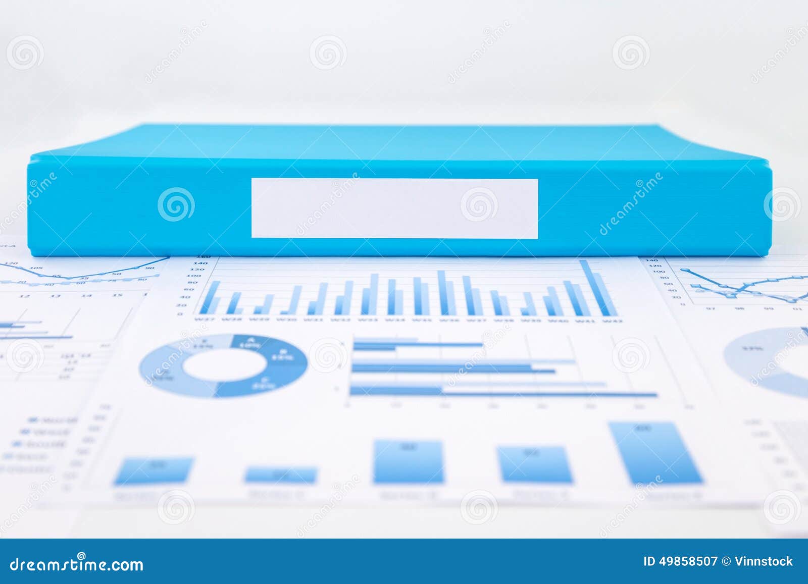 Blank Blue Folder with Analytic Graph and Business Reports Stock Image ... Blank Blue Folder with Analytic Graph and Business Reports Stock Image ...