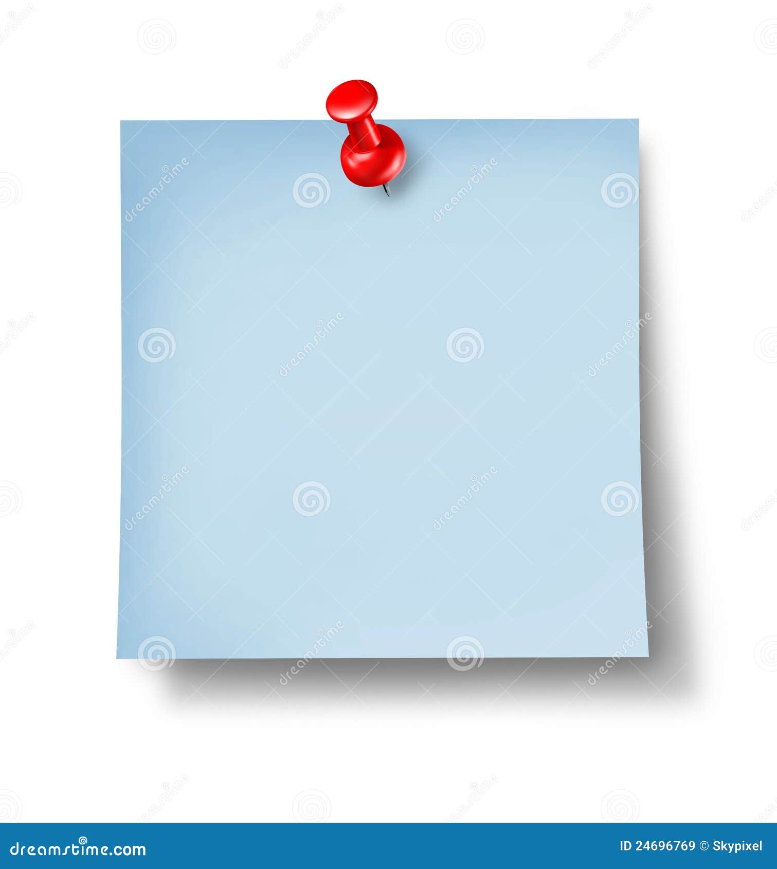 Blank Blue Office Note stock illustration. Illustration of paper - 24696769