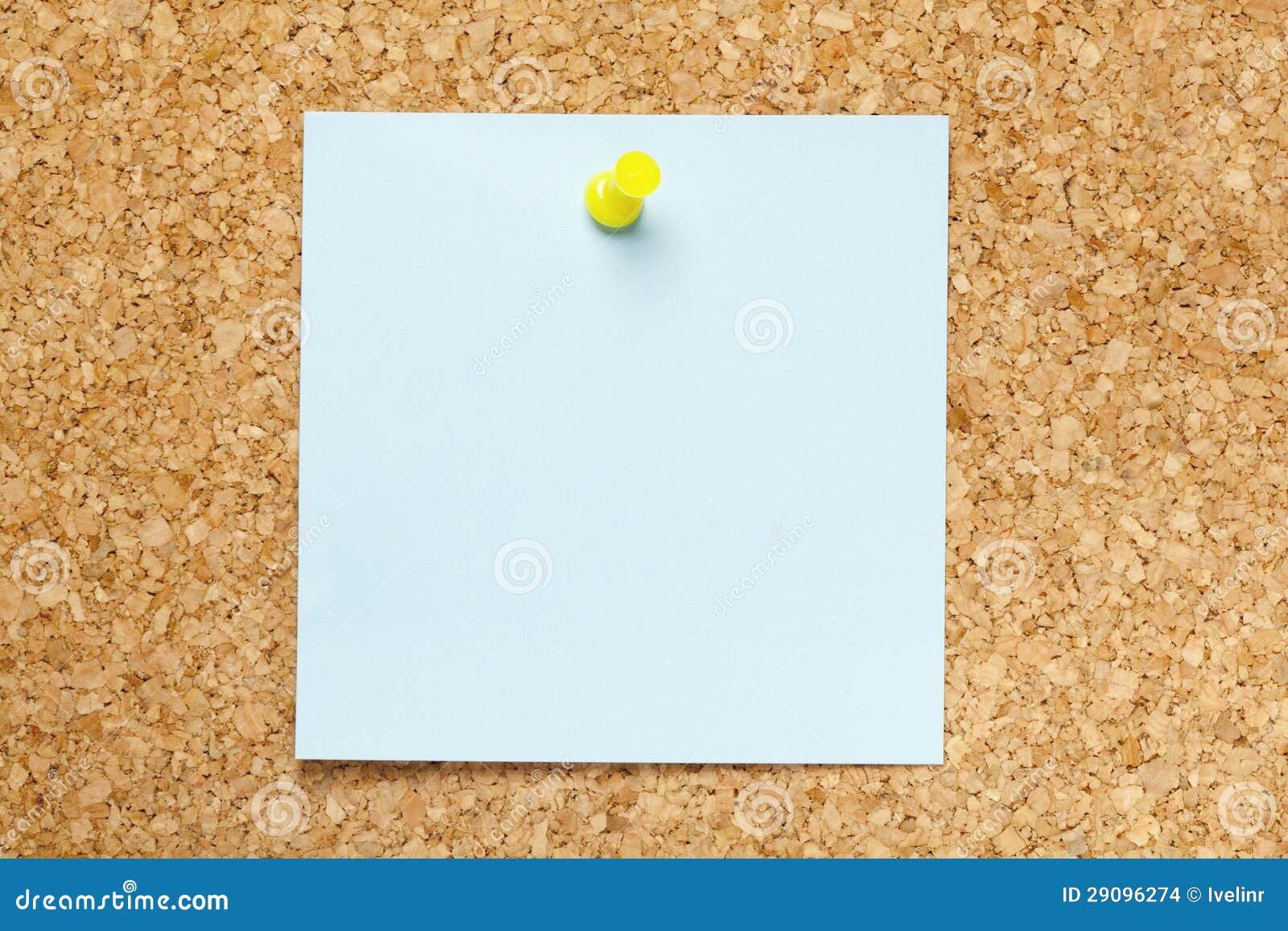 Blank Blue Sticky Note Stock Images - Image: 29096274