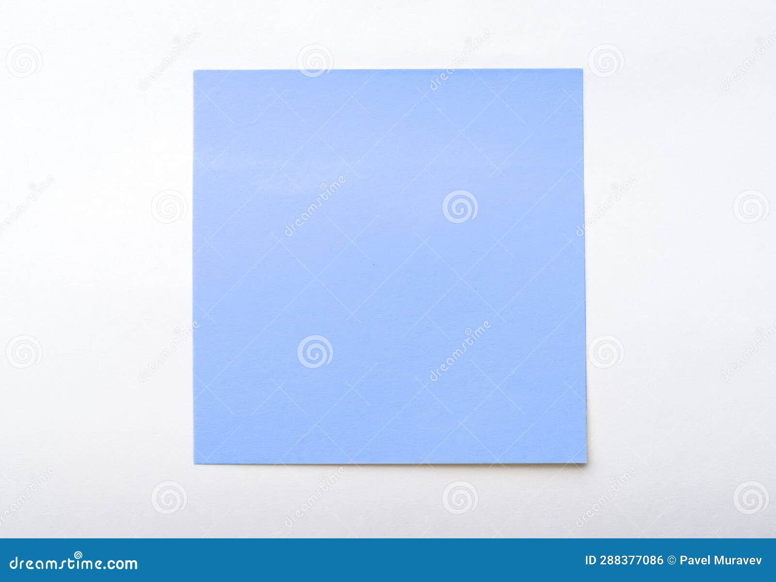 Blank Blue Sticky Notes on White Background. Mockup Sticky Note Paper ...