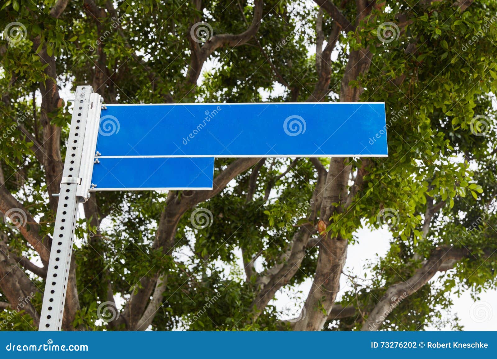 Blank blue street sign stock photo. Image of symbol, blue - 73276202