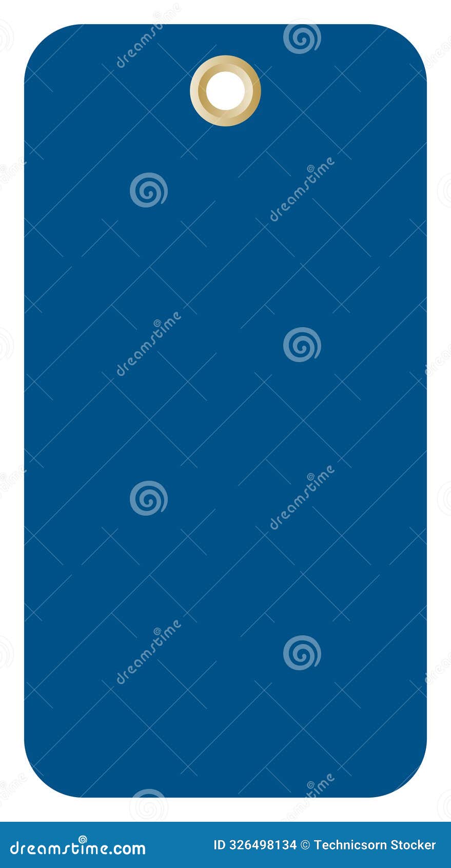 Blank Blue Tag Symbol Sign,Vector Illustration, Isolate on White ...