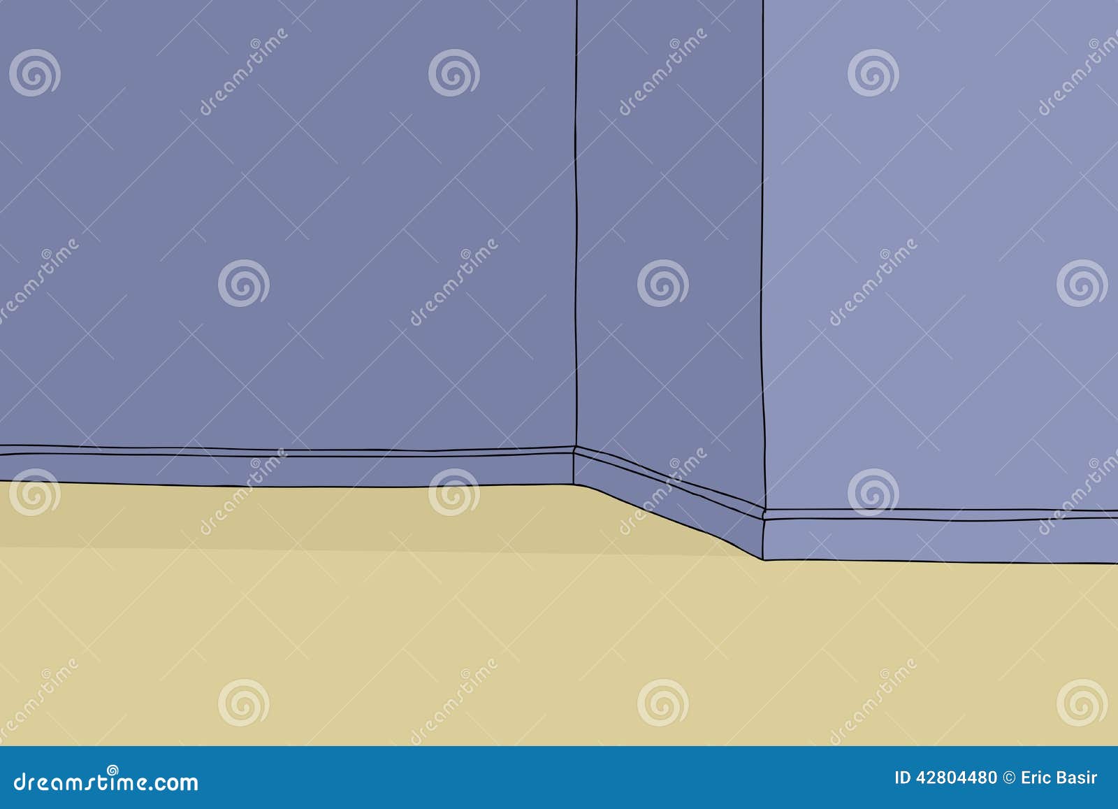 Blank Blue Wall stock vector. Illustration of condominium - 42804480