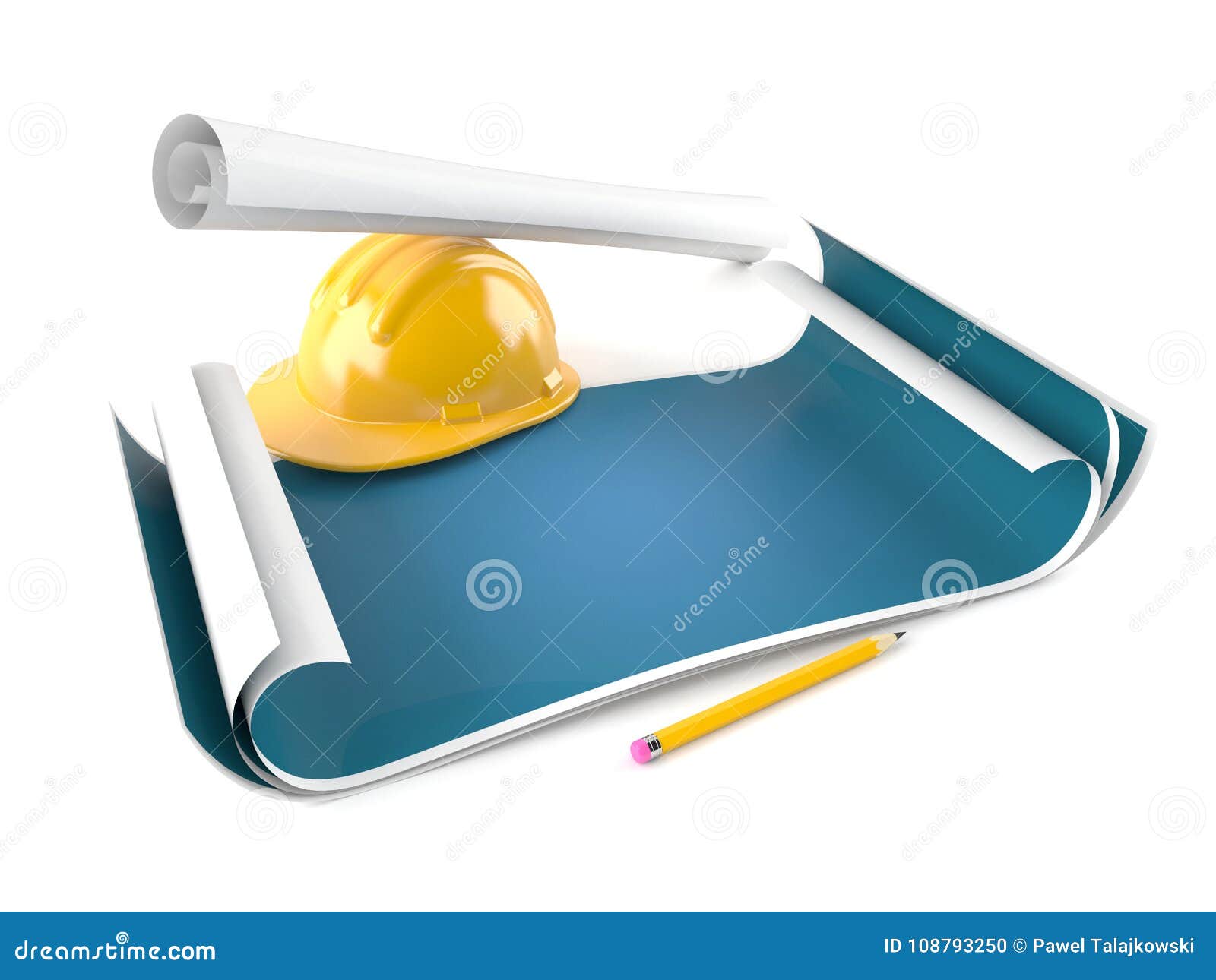 Blank Blueprint Paper For Drafting Cartoon Vector | CartoonDealer.com ...