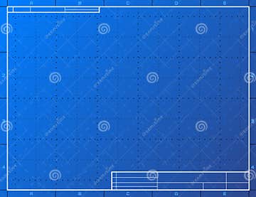 Blank Blueprint Paper for Drafting Stock Vector - Illustration of empty ...