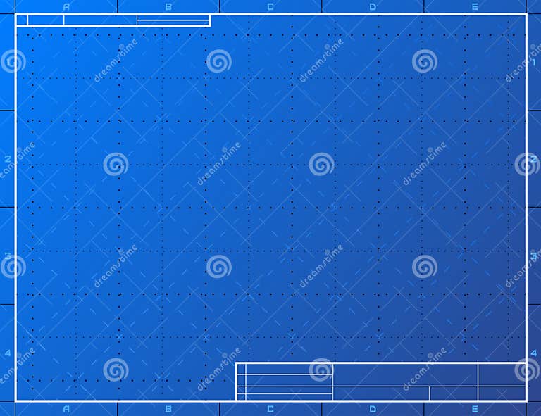 Blank Blueprint Paper for Drafting Stock Vector - Illustration of empty ...