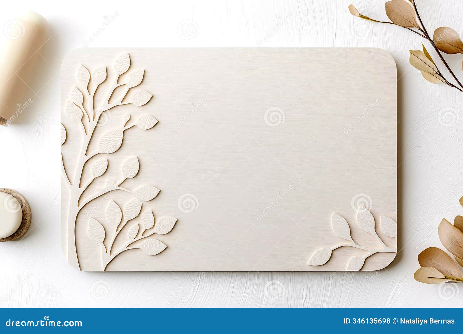 Decorative Blank Board Featuring Intricate Tree Nodes for Creative ...
