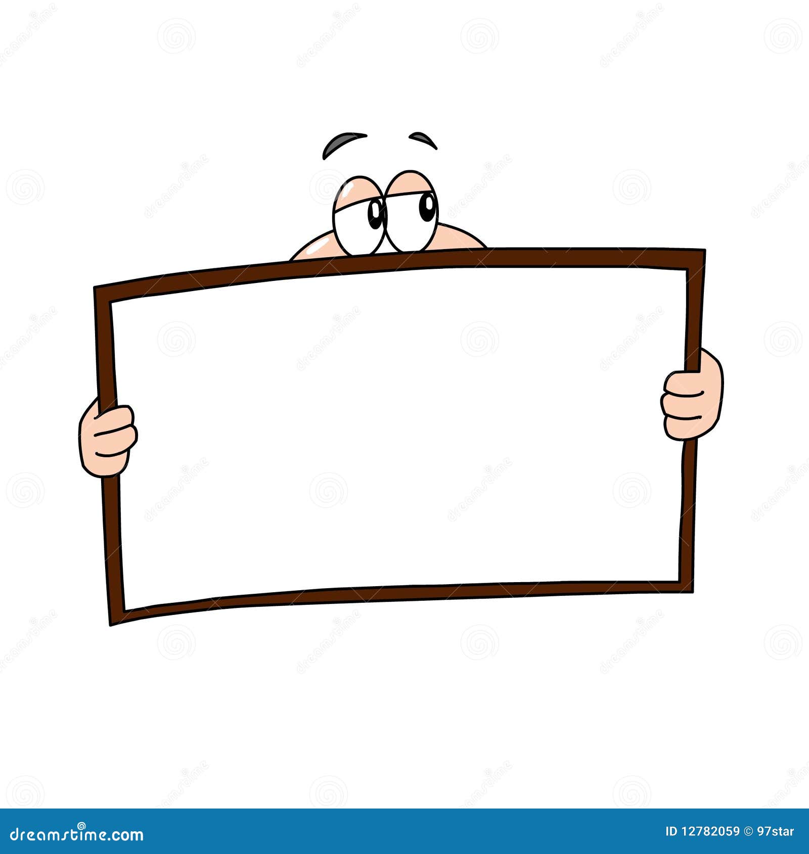 Blank board eyes stock illustration. Illustration of commercial - 12782059