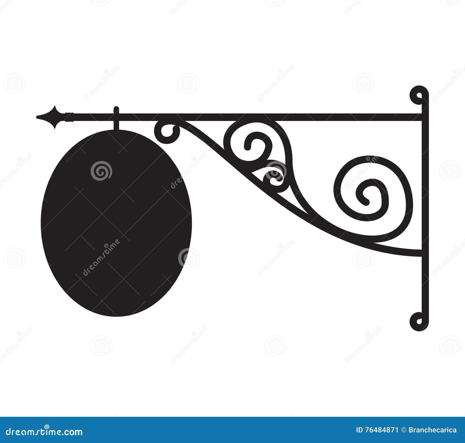 Blank Board Sign - Hotel, Restaurant Sign Stock Vector - Illustration ...