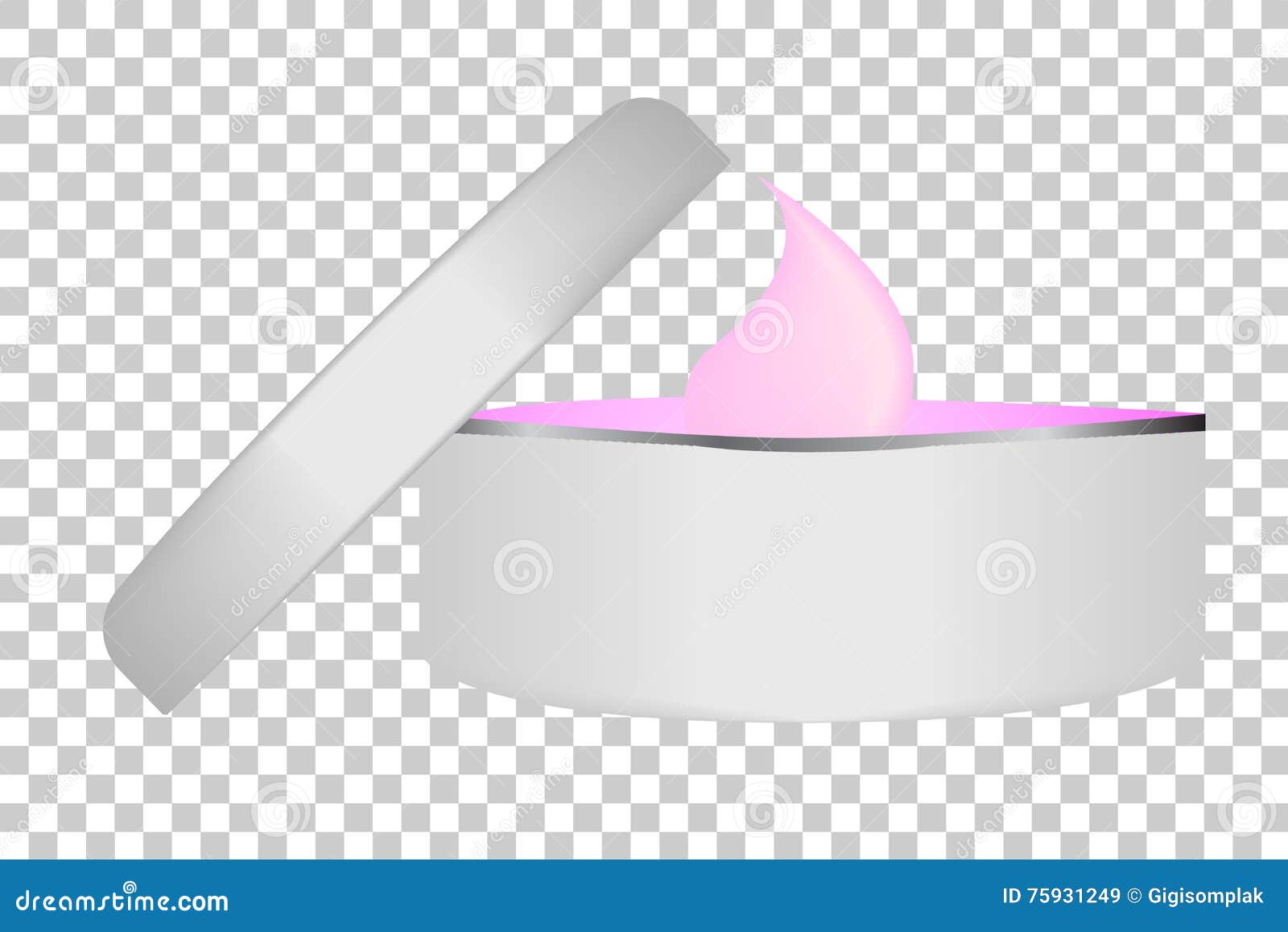 Blank Body Lotion at Transparent Effect Background Stock Vector ...