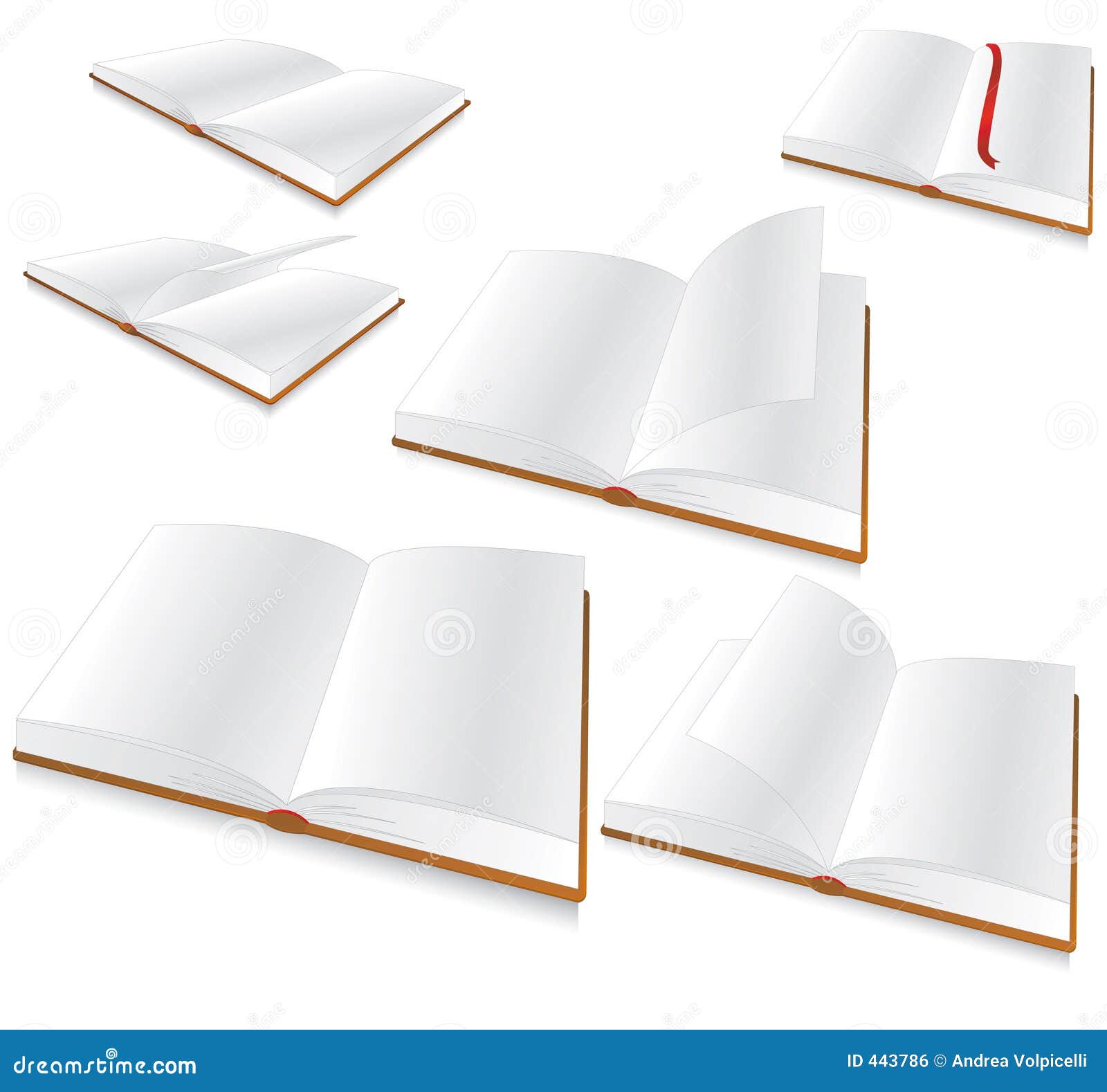 Blank book stock illustration. Illustration of magazine - 443786