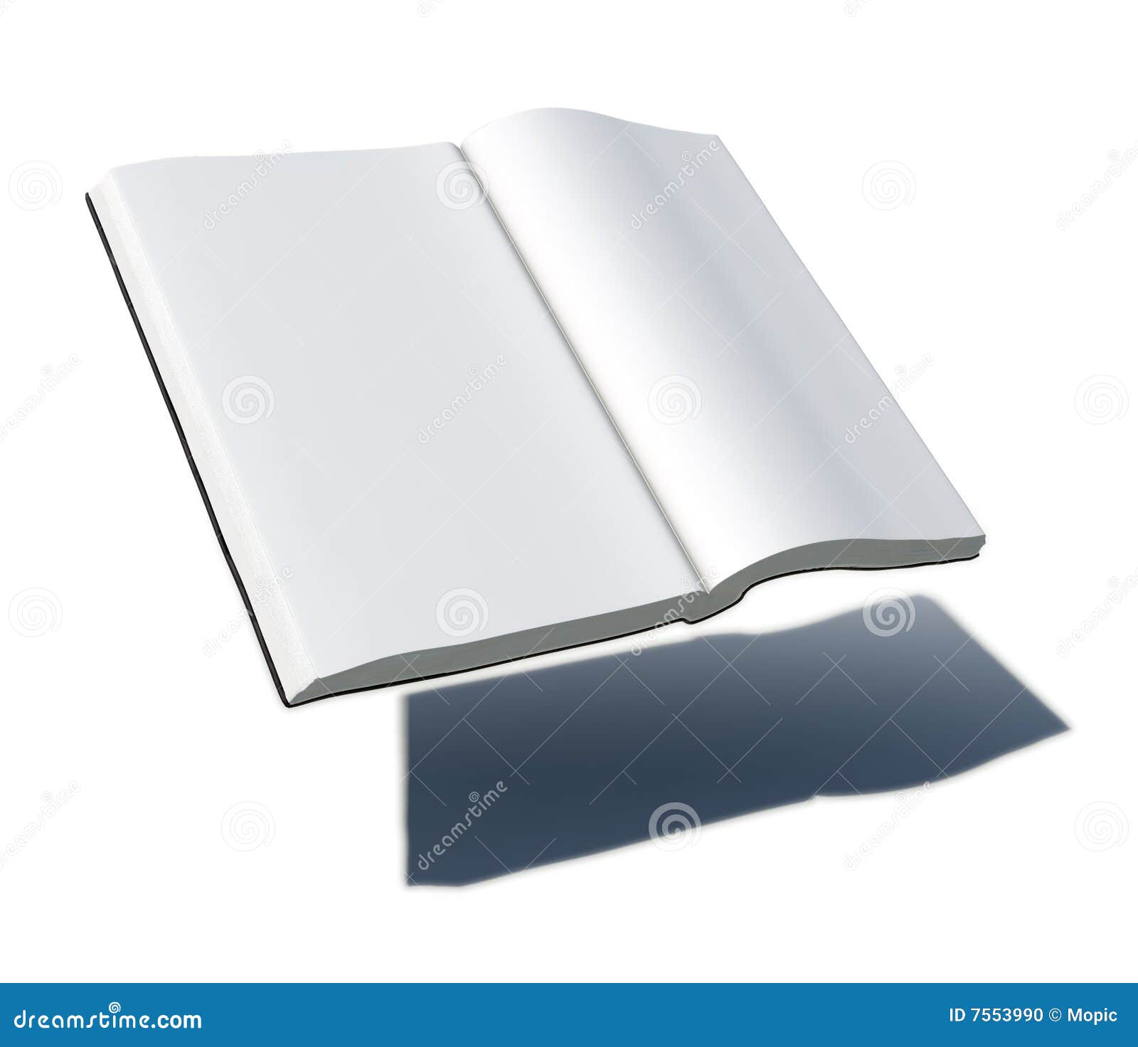 Blank book stock illustration. Illustration of design - 7553990