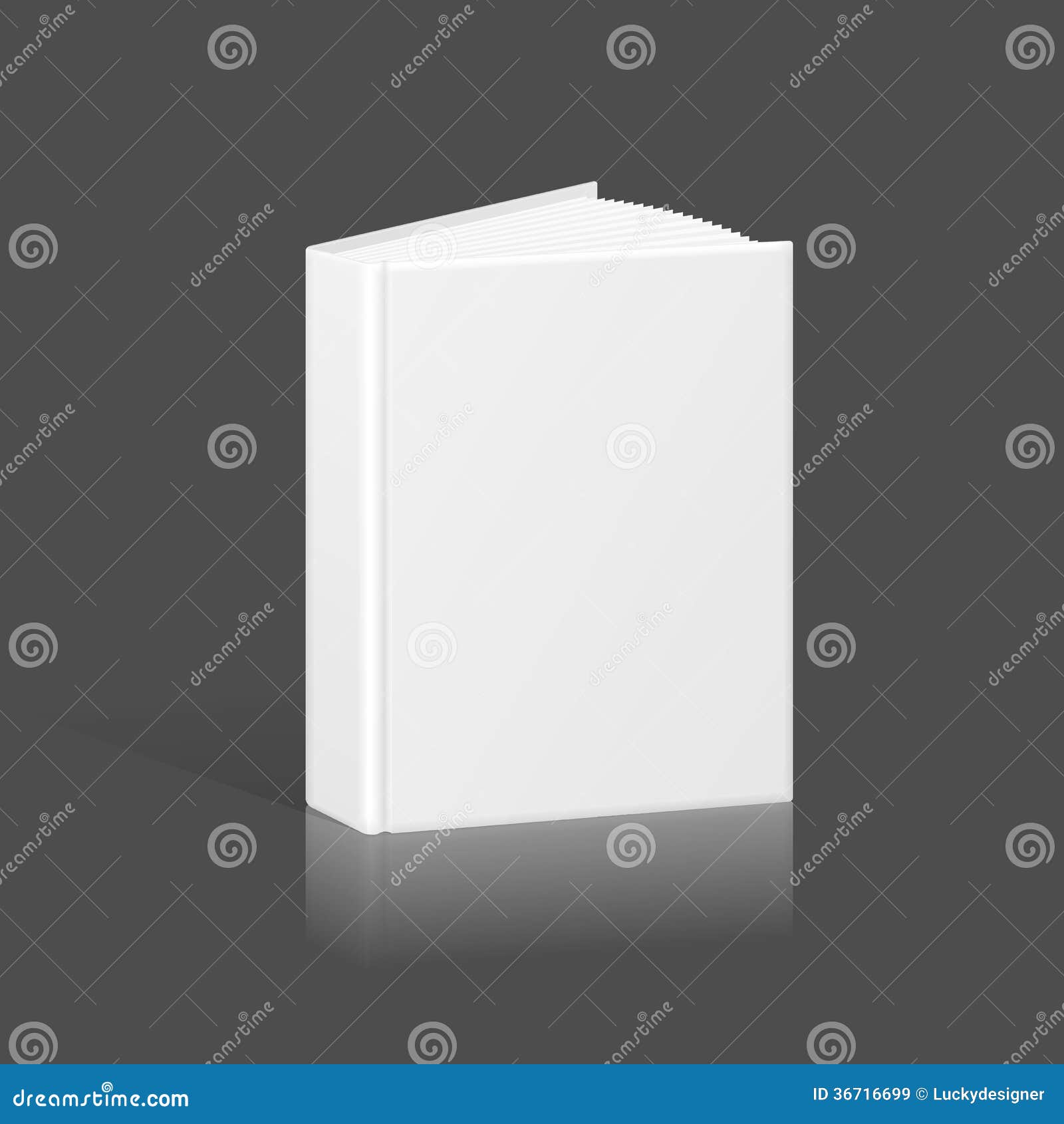 Blank Book, Binder or Folder Template Stock Vector - Illustration of ...