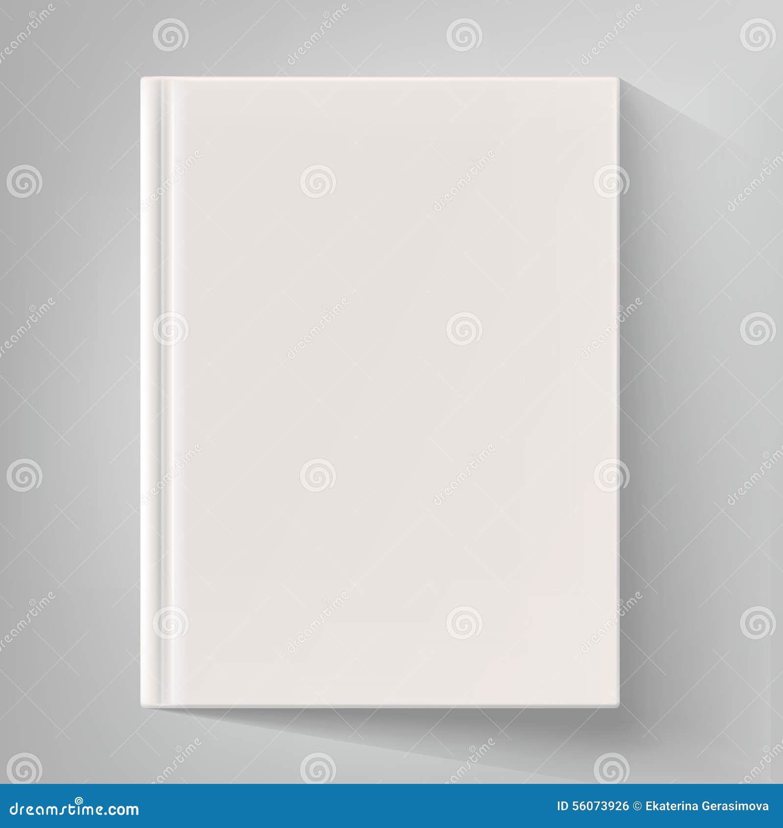 Blank book cover stock vector. Illustration of copy, hardcover - 56073926