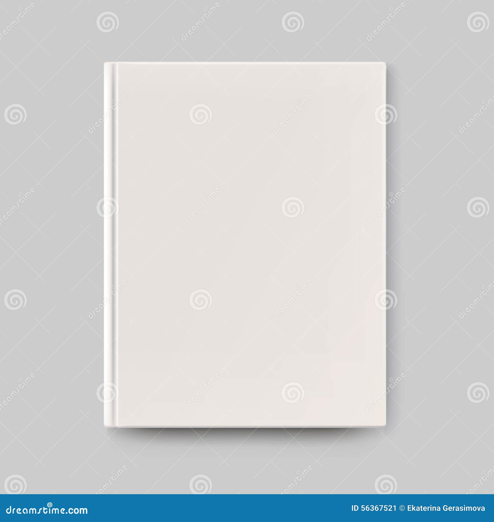 Blank book cover stock vector. Illustration of realistic - 56367521