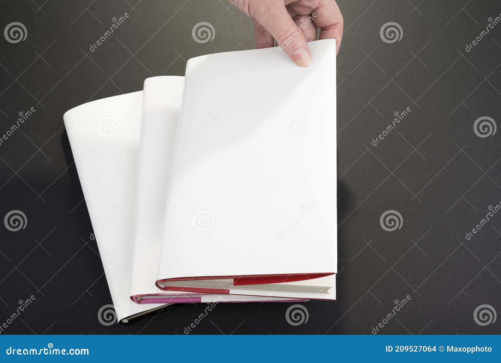 Blank Book Covers To Fill Out Your Text Stock Photo - Image of read ...