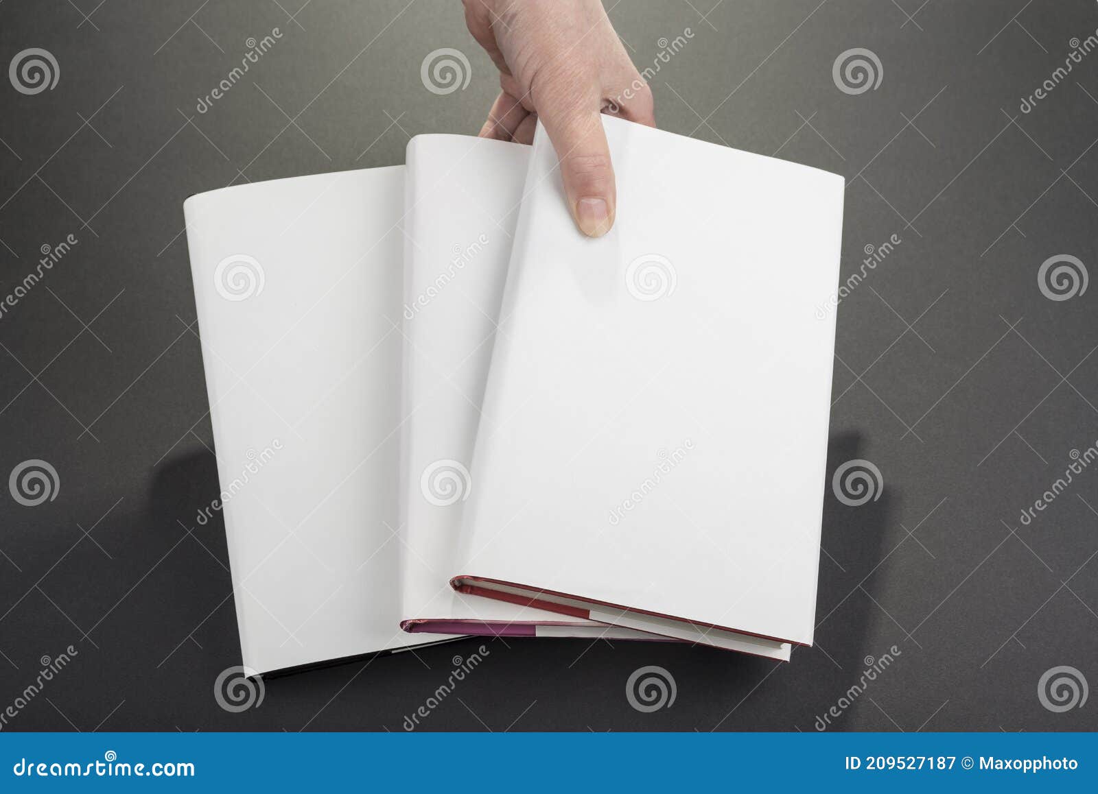 Blank Book Covers To Fill Out Your Text Stock Image - Image of booklet ...