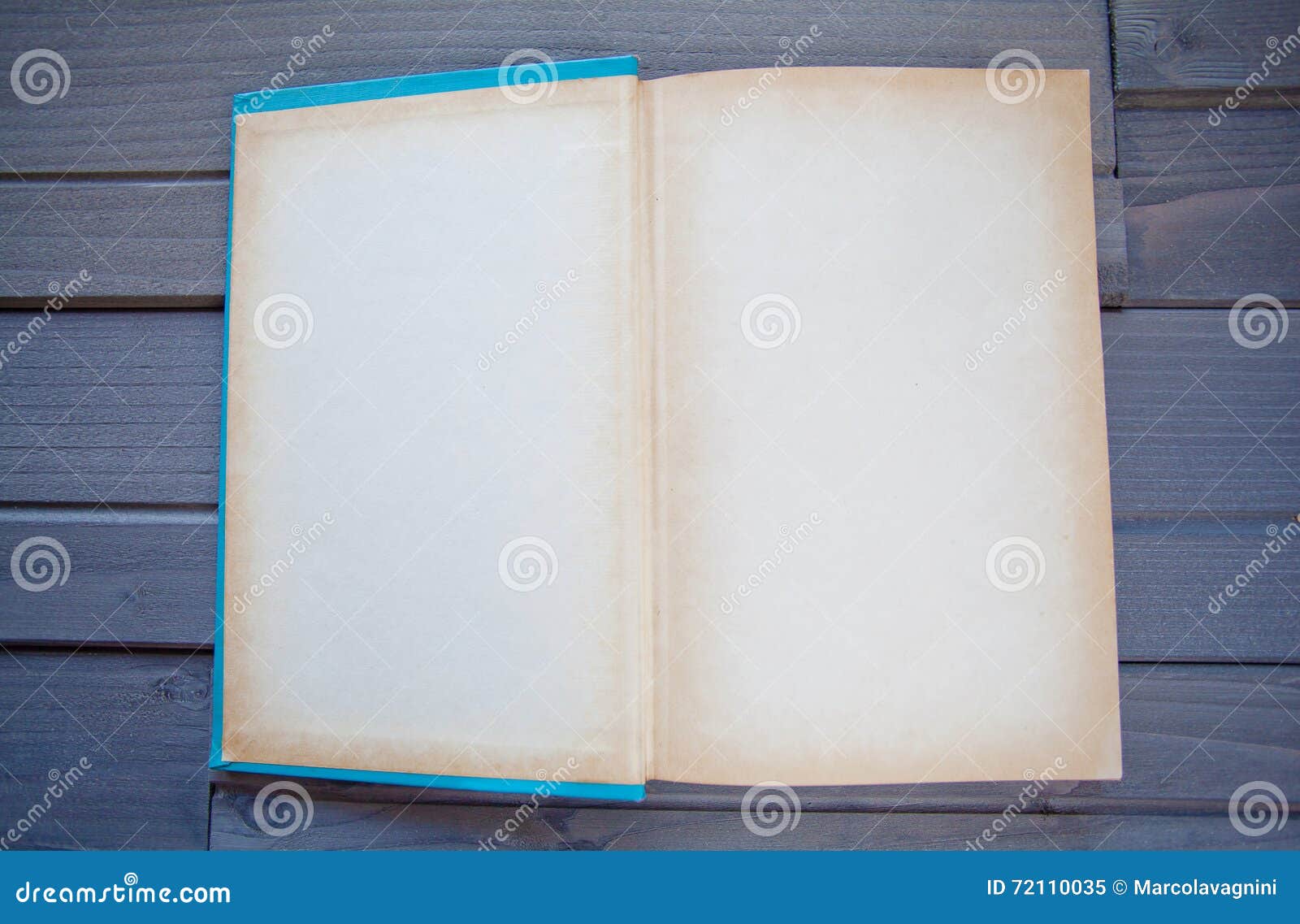 Blank Book or Diary Template Stock Image - Image of page, open: 72110035