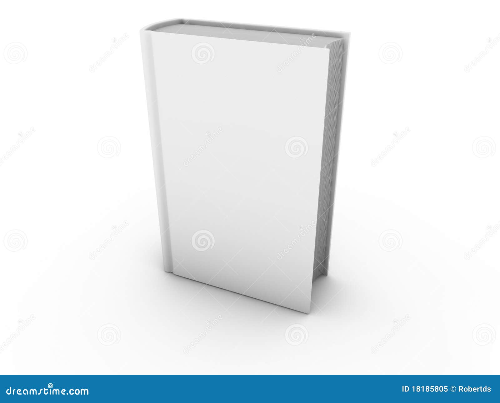 Blank book isolated stock illustration. Illustration of custom - 18185805