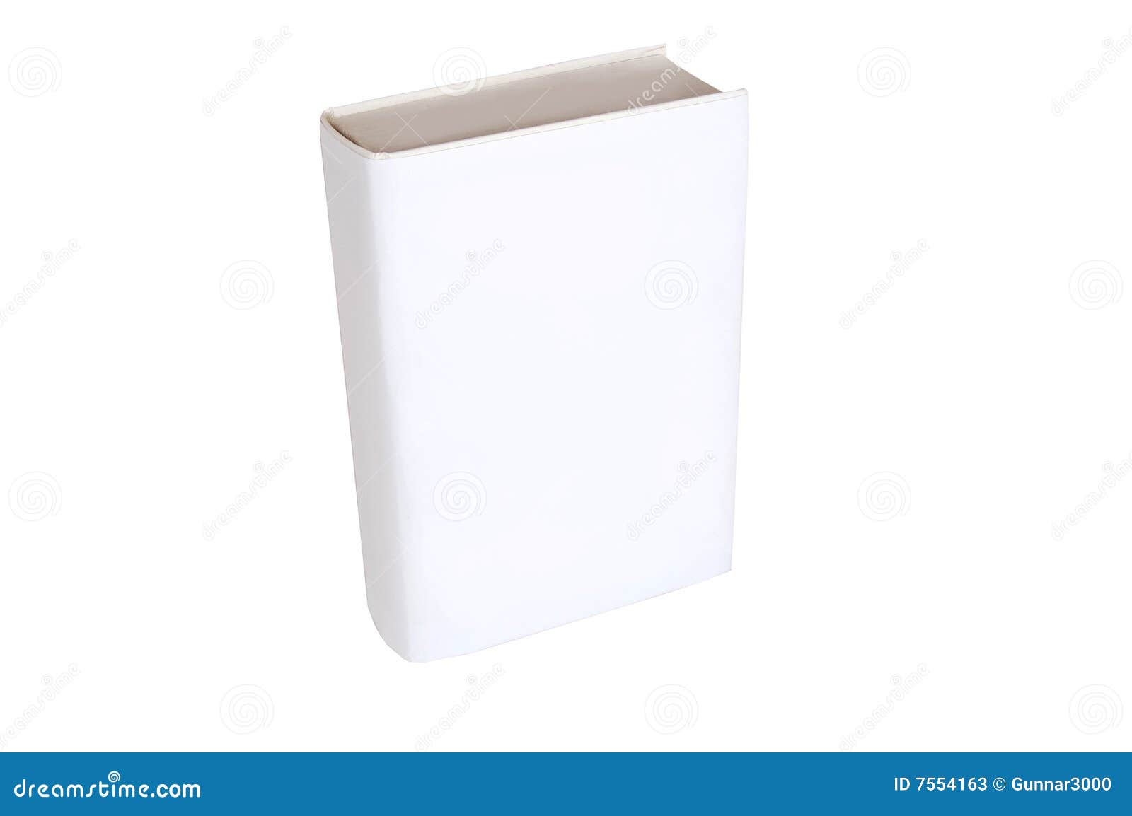 Blank Book Isolated on White Background Stock Image - Image of ...