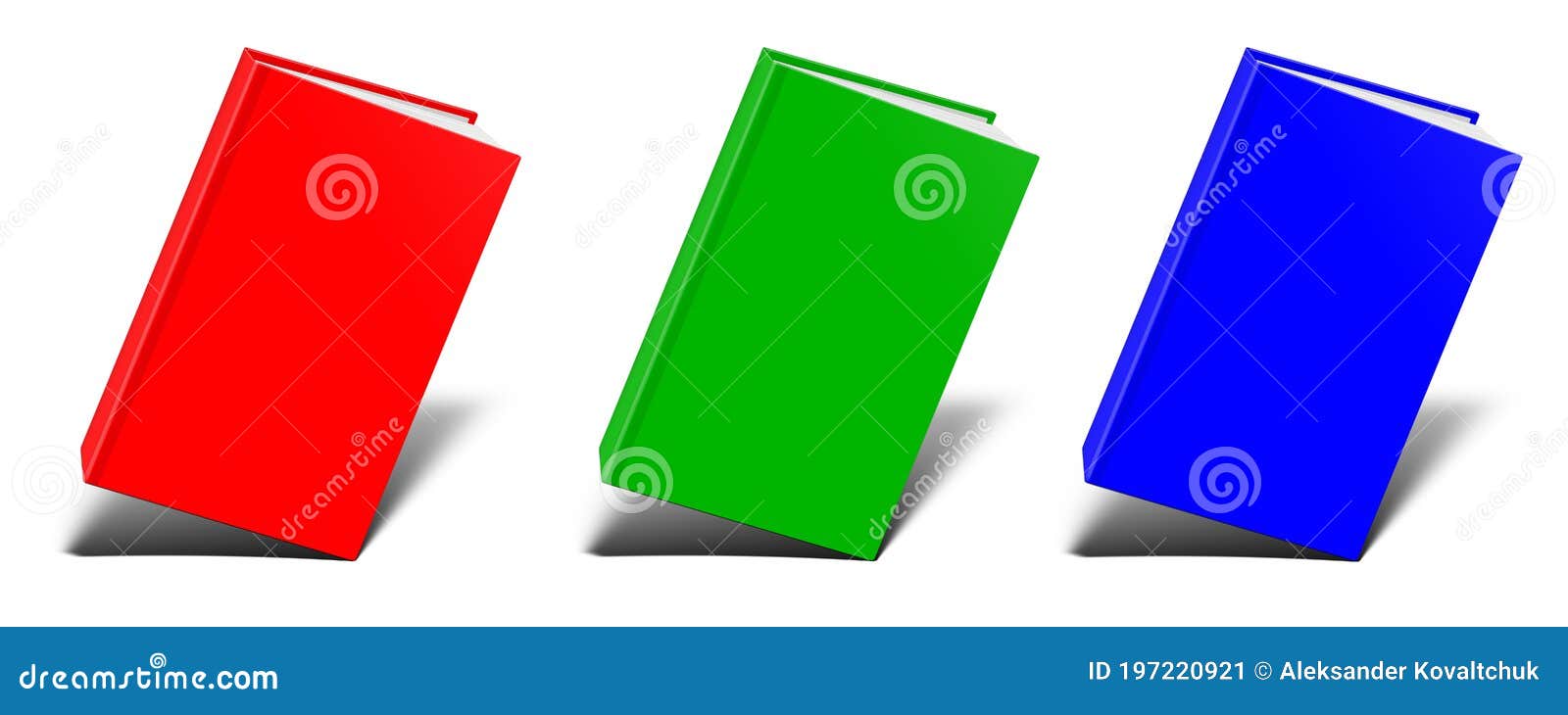 Blank Book Mockup RGB with Shadow Stock Illustration - Illustration of ...