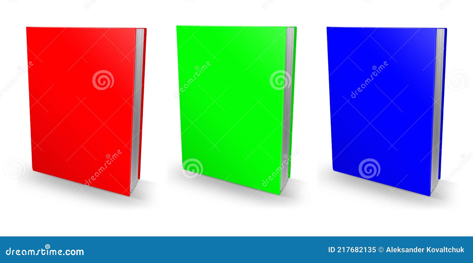 Blank Book Mockup RGB with Shadow Stock Illustration - Illustration of ...