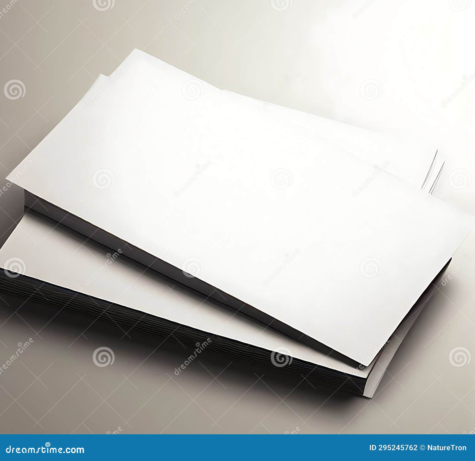Book with Blank Pages Blank Book Stock Illustration - Illustration of ...