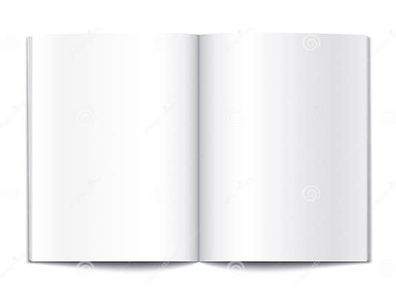 Blank book pages template stock vector. Illustration of notebook - 3662222