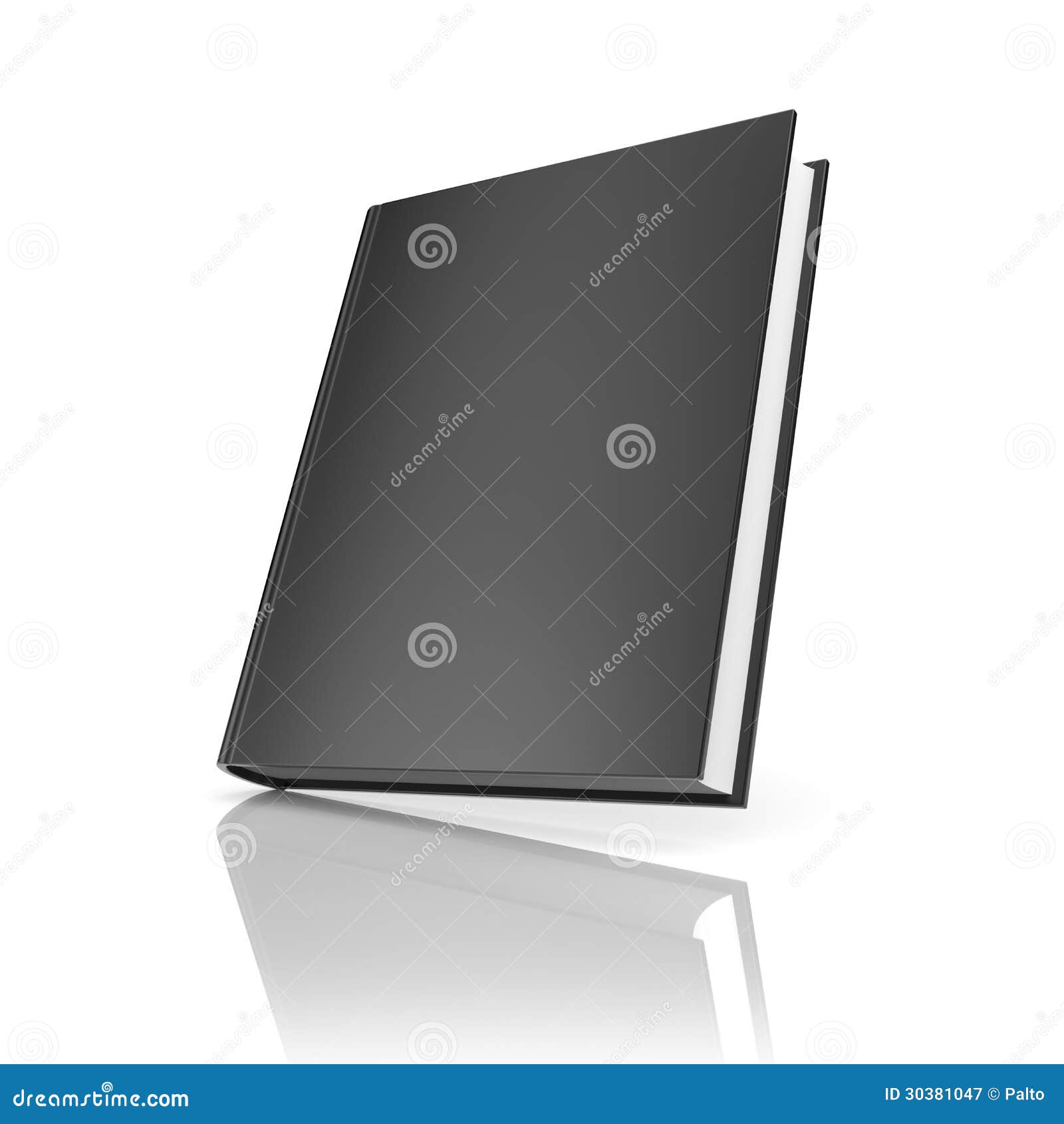 Blank book with reflection stock illustration. Illustration of ebook ...