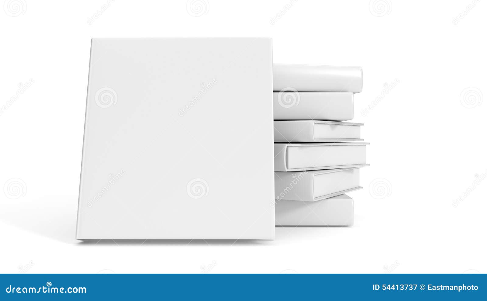 Blank Book Stack stock illustration. Illustration of white - 54413737