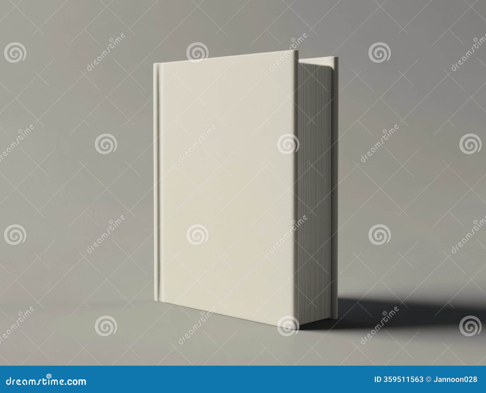 Blank Book Standing Vertically Angled Perspective for Design Mockups ...