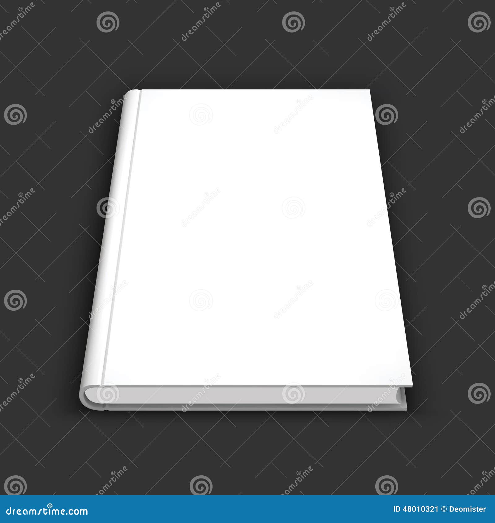 Blank Book, Textbook, Booklet or Notebook Mockup. Stock Vector ...