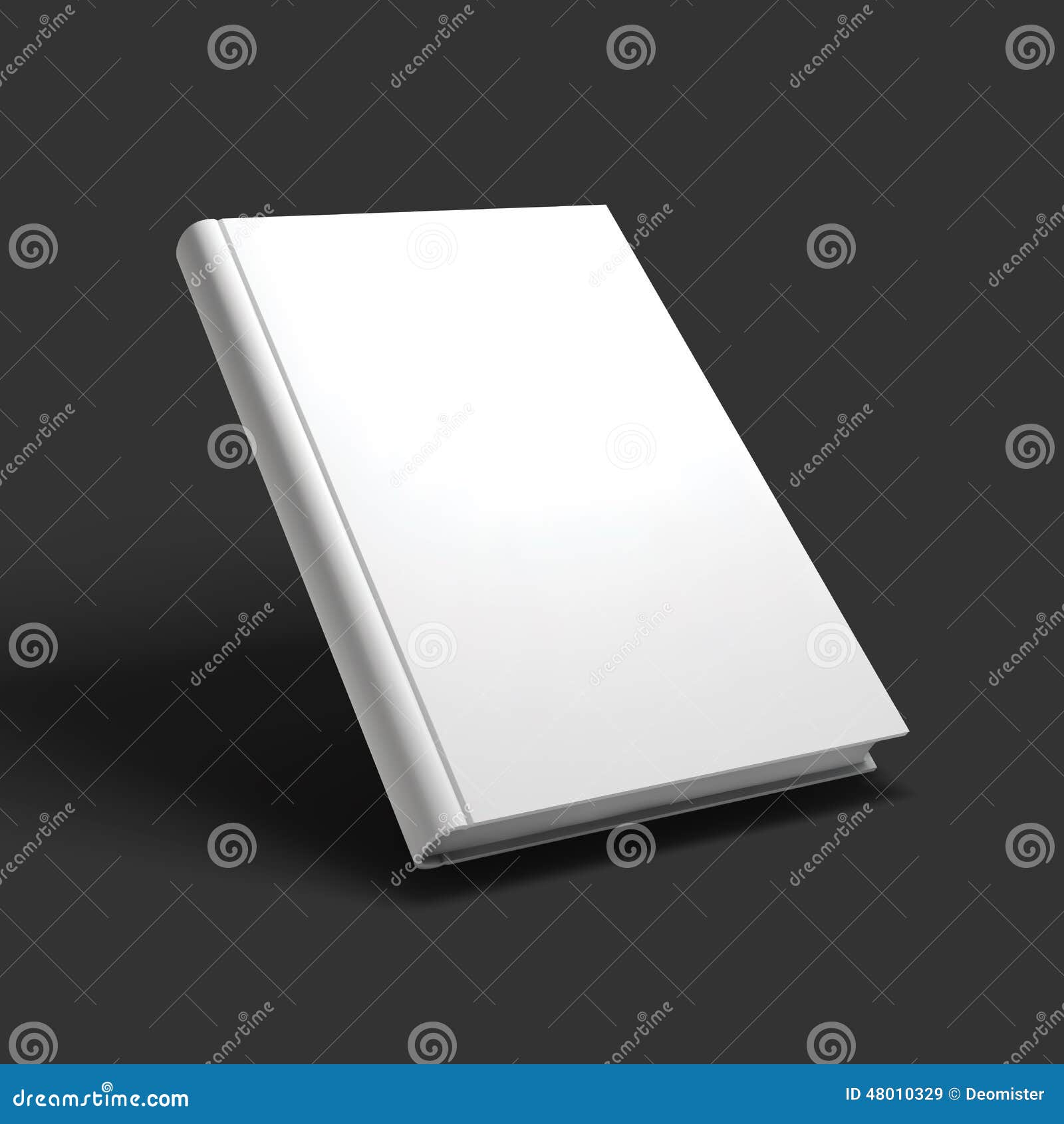 Blank Book, Textbook, Booklet or Notebook Mockup. Stock Vector ...