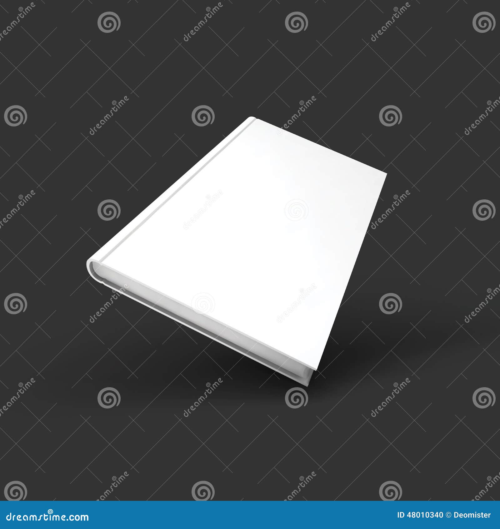 Blank Book, Textbook, Booklet or Notebook Mockup. Stock Vector ...