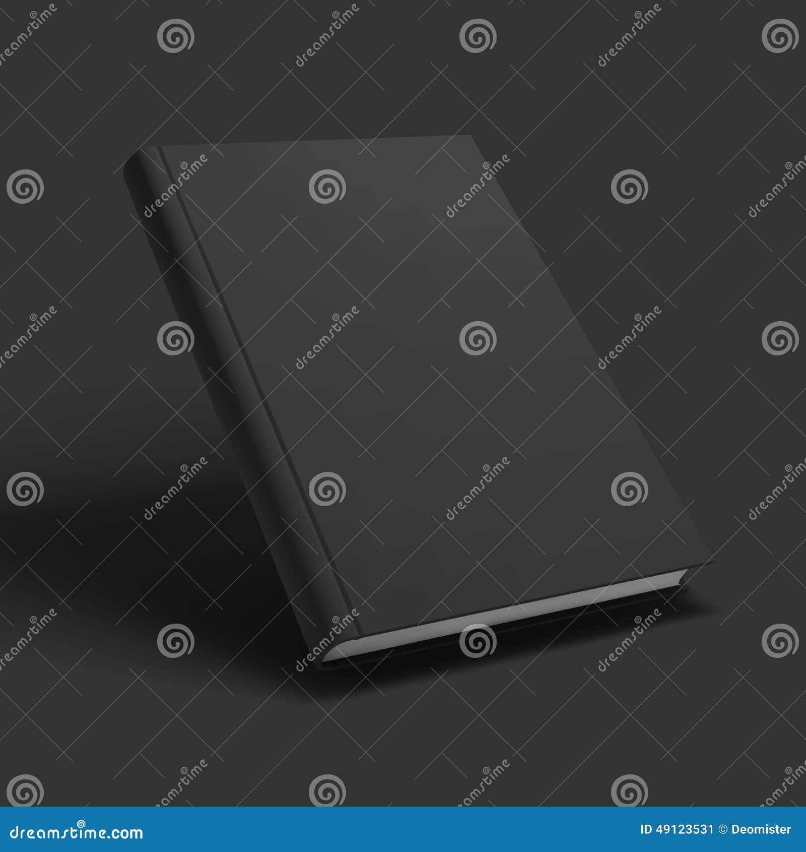 Blank Book, Textbook, Booklet or Notebook Mockup. Stock Vector ...