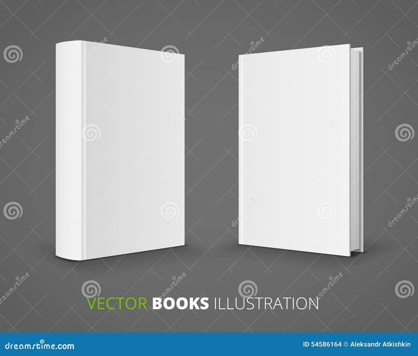 Blank books stock vector. Illustration of back, book - 54586164