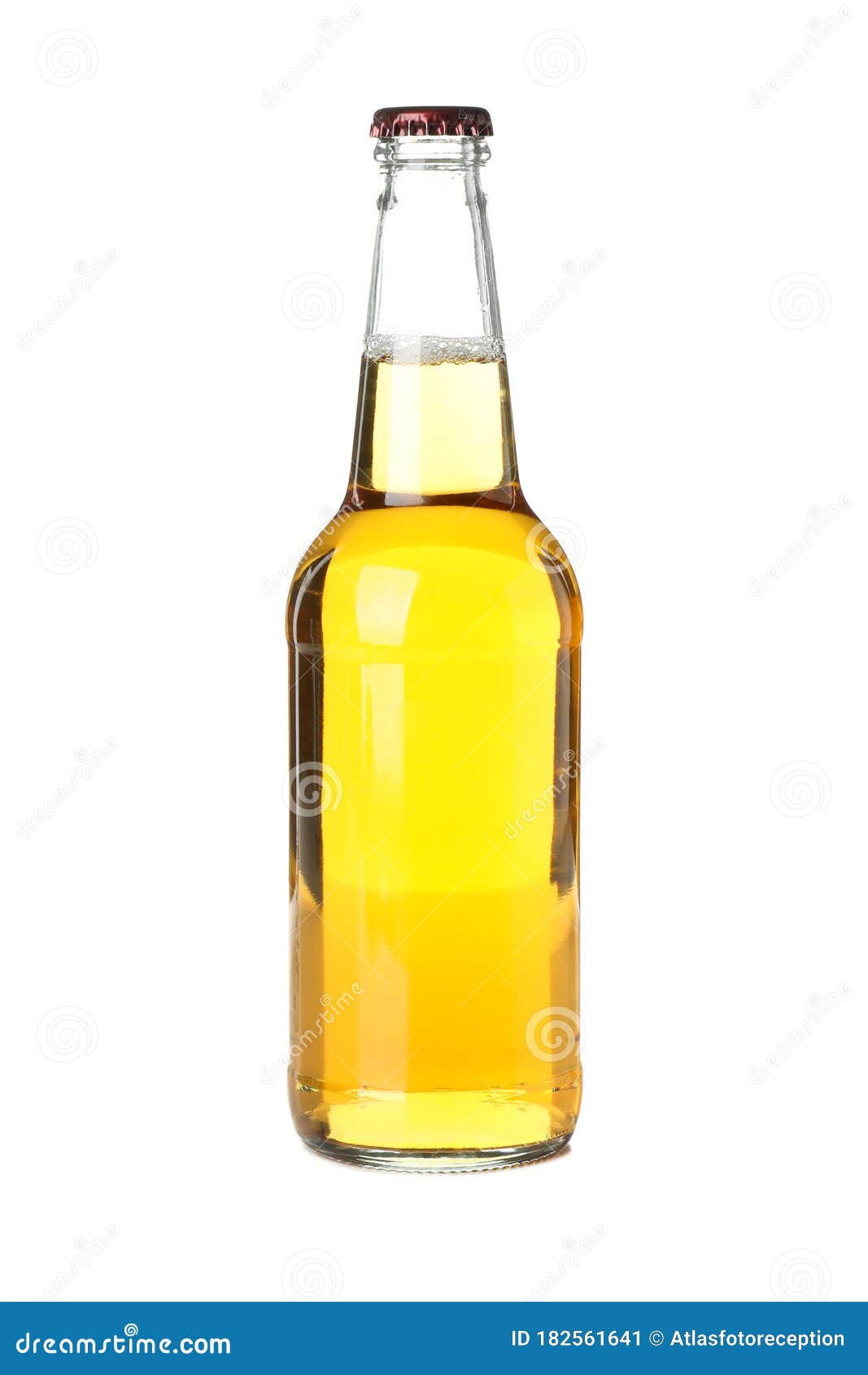 Blank Bottl Apple Cider Isolated On White Background Stock Image ...